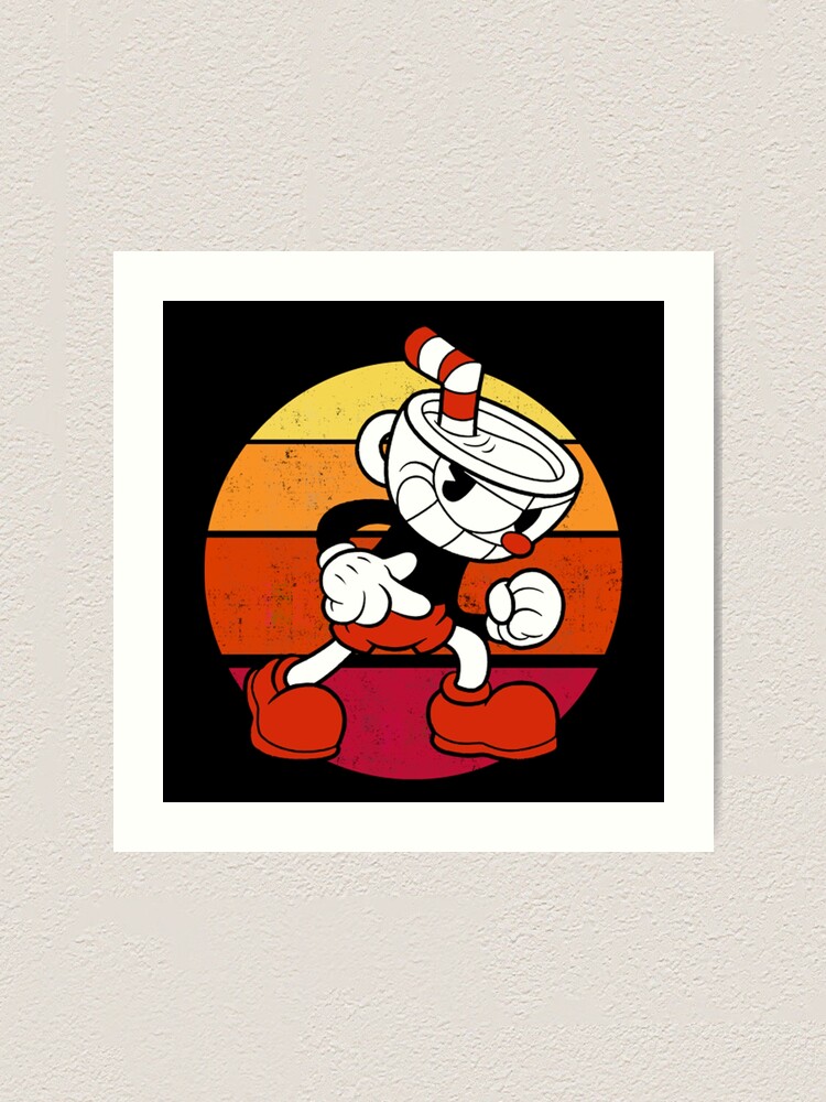 "Cuphead sunset V.2" Art Print by Deaklaszlo | Redbubble