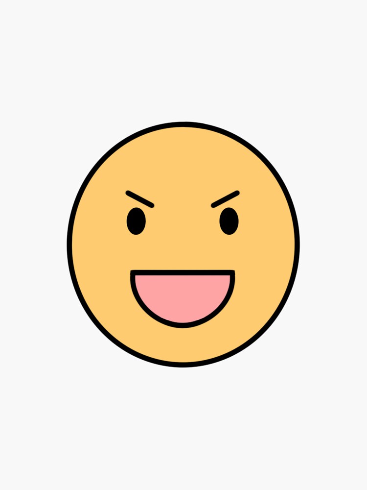 "Evil Smile Sticker " Sticker for Sale by RisusPieces | Redbubble