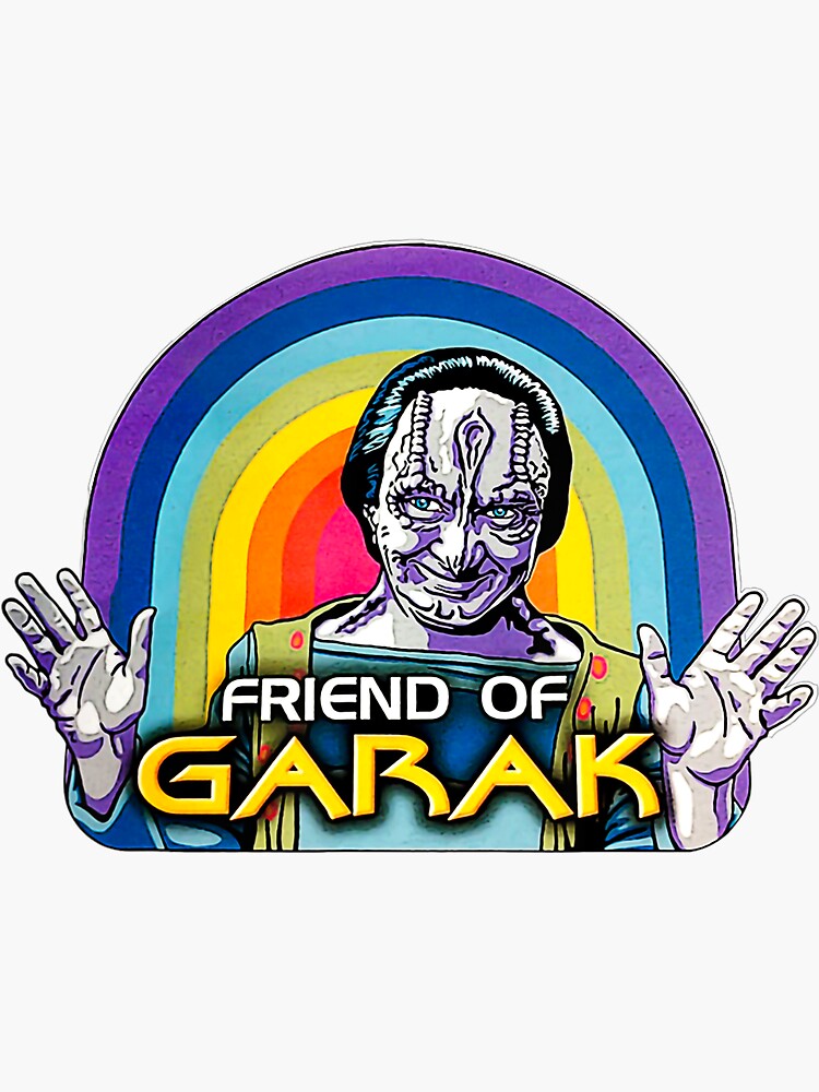 "Friend Of Garak " Sticker for Sale by Croakcow | Redbubble
