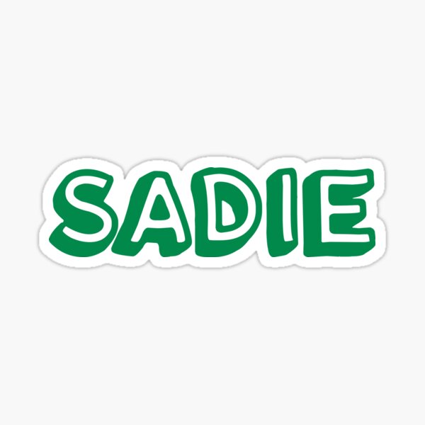 "SADIE" Sticker for Sale by kikojipo | Redbubble