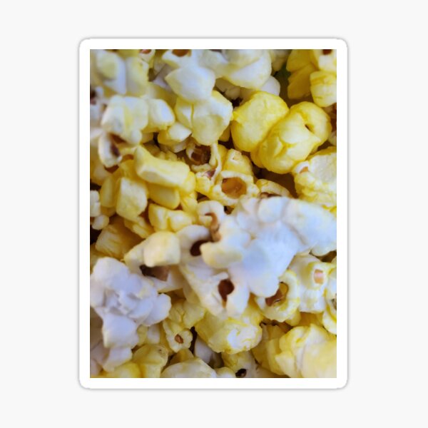 "Popcorn anyone" Sticker by TatumDesign213 | Redbubble