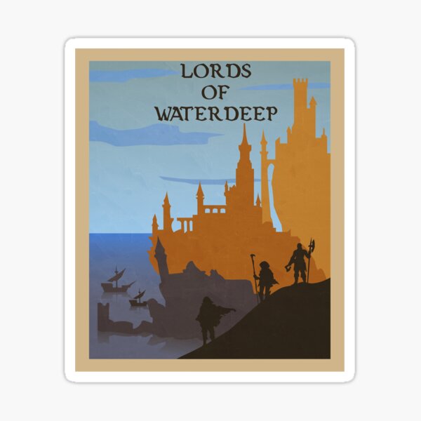 "Lords of Waterdeep" Sticker for Sale by lavetteeffie | Redbubble