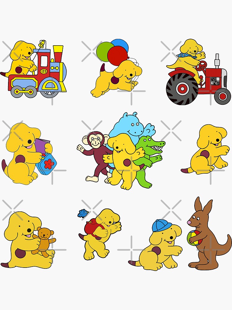 "spot the dog stickersheet" Sticker for Sale by merchyme | Redbubble