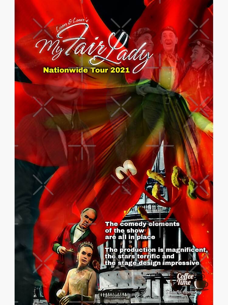 "THEATRE POSTER: MY FAIR LADY" Sticker by OldUnclePunch | Redbubble