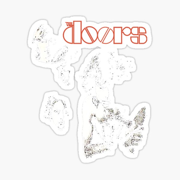 "The Doors Band Eight" Sticker by JimMorrisonJust | Redbubble