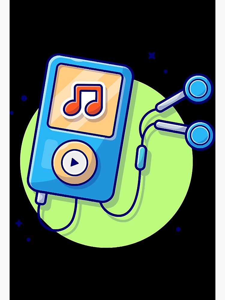 Lámina artística «Reproductor de música de audio Ipod con ilustración ...
