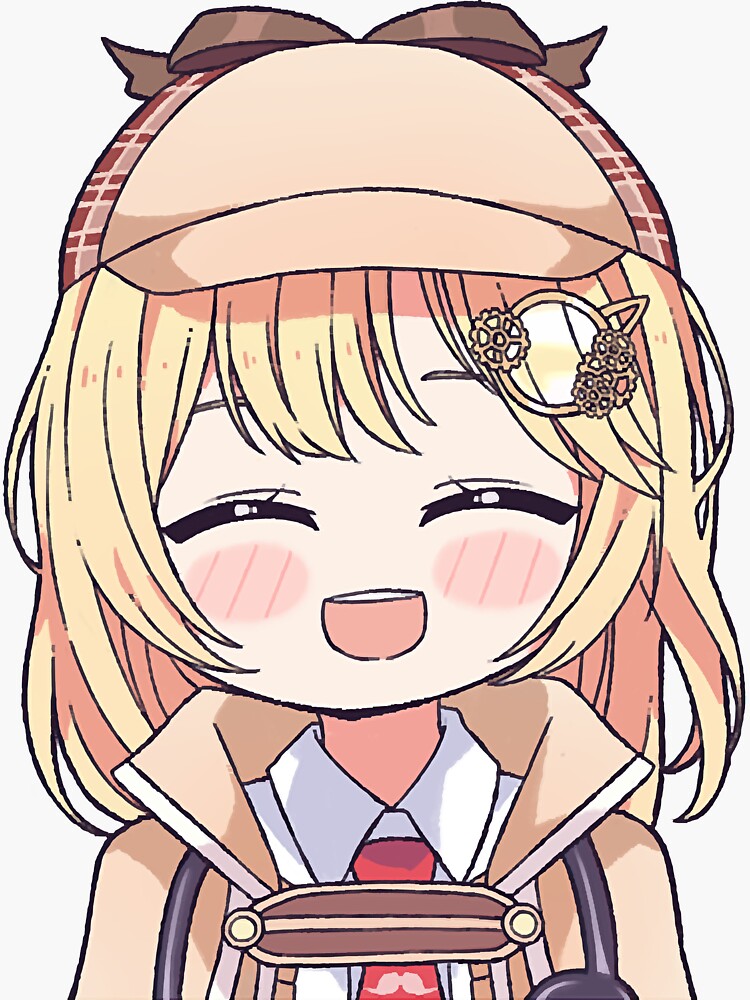 "Watson Amelia Chibi " Sticker by Brenton92 | Redbubble