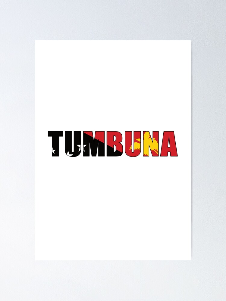 "Tumbuna with Papua New Guinea Flag" Poster for Sale by PNG-pikinini ...