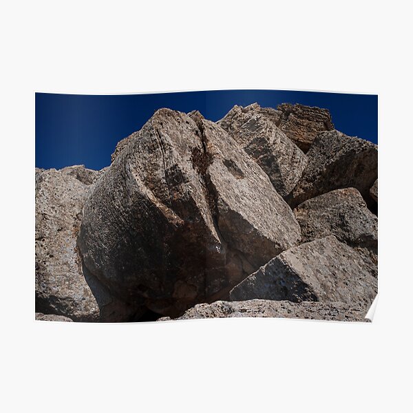 "Ruins of collapsed temple in ancient Greek city" Poster for Sale by ...