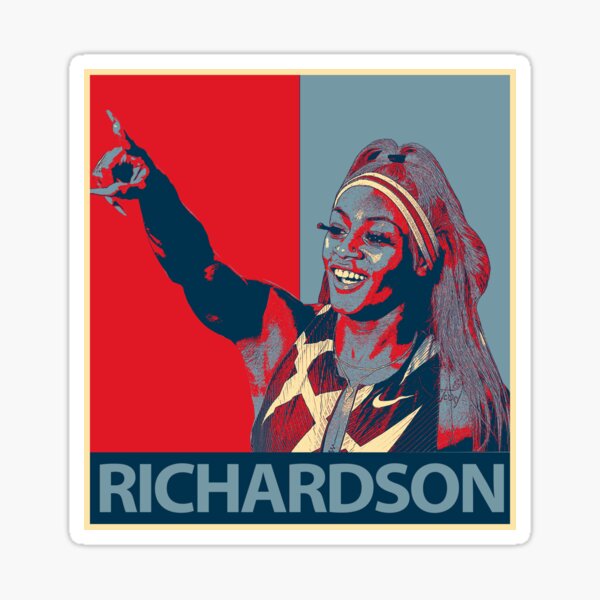 "Shacarri Richardson" Sticker for Sale by KaraGrey | Redbubble