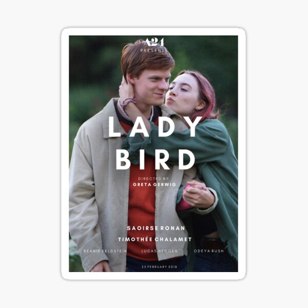 Lady Bird Alternative Poster Greta Gerwig Sticker For Sale By