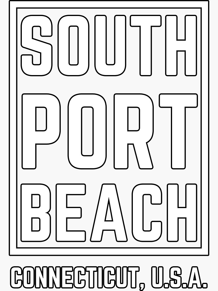 "South Port Beach, Fairfield, Connecticut, USA" Sticker for Sale by ...