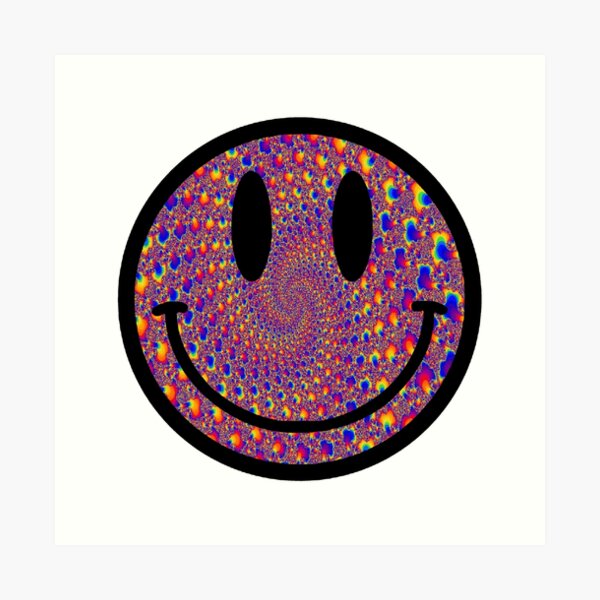 Acid Face Smiley Art Prints | Redbubble