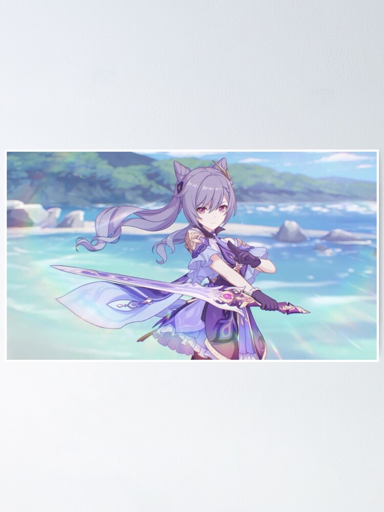 Poster « Keqing - Genshin Impact », par Aka-Hanako | Redbubble