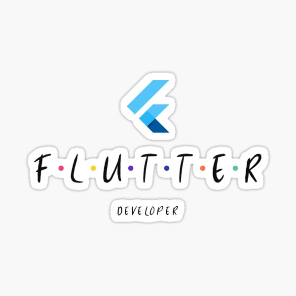 "Friends Flutter Developer" Sticker for Sale by Share-Exp | Redbubble