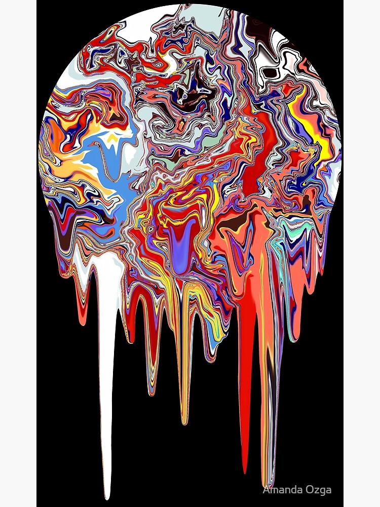 "Liquid Techno -drip" Poster by mands-pands | Redbubble