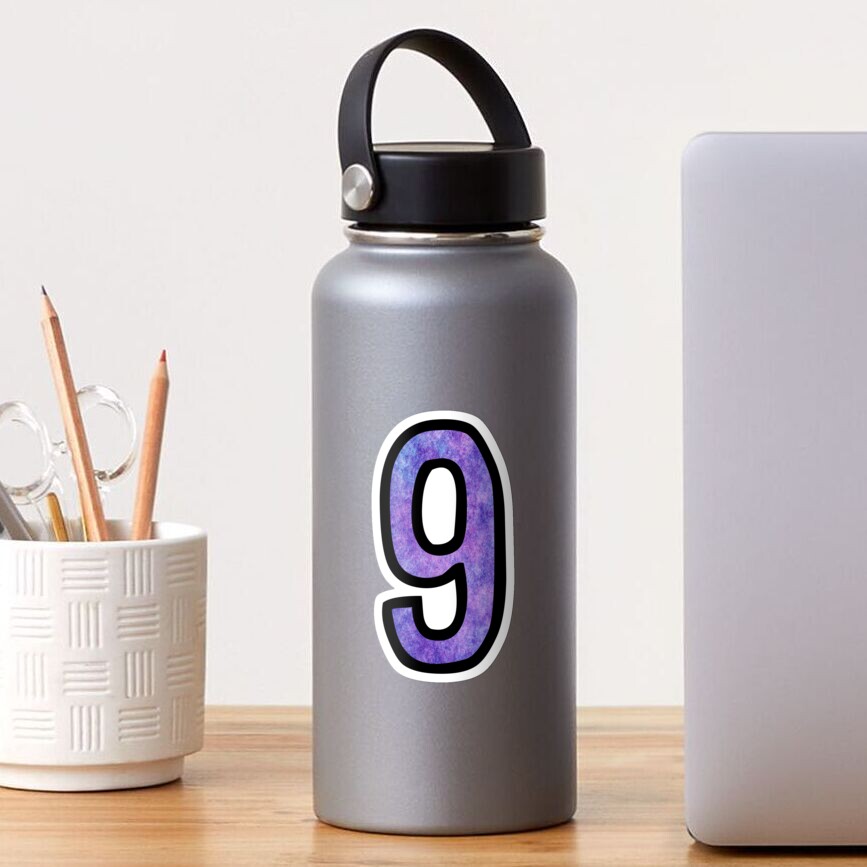 "Number 9" Sticker for Sale by ABSDesigns | Redbubble
