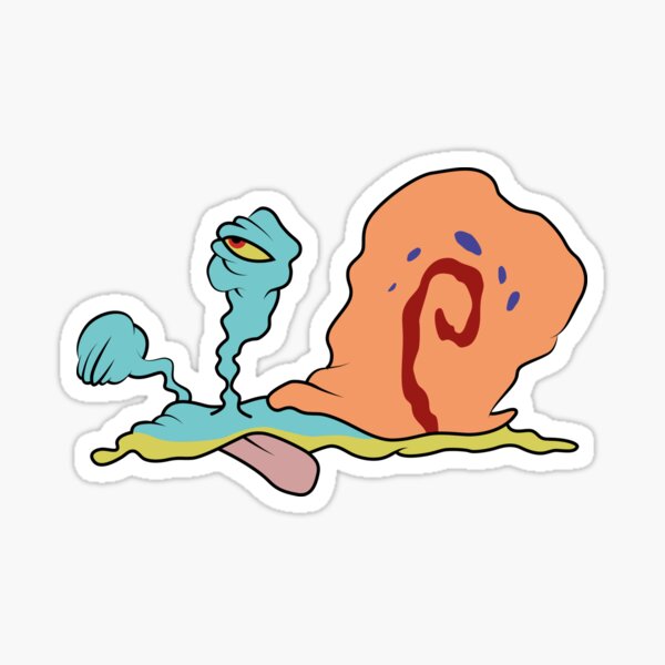"Dying Gary the Snail" Sticker for Sale by Margarita Krasutska | Redbubble