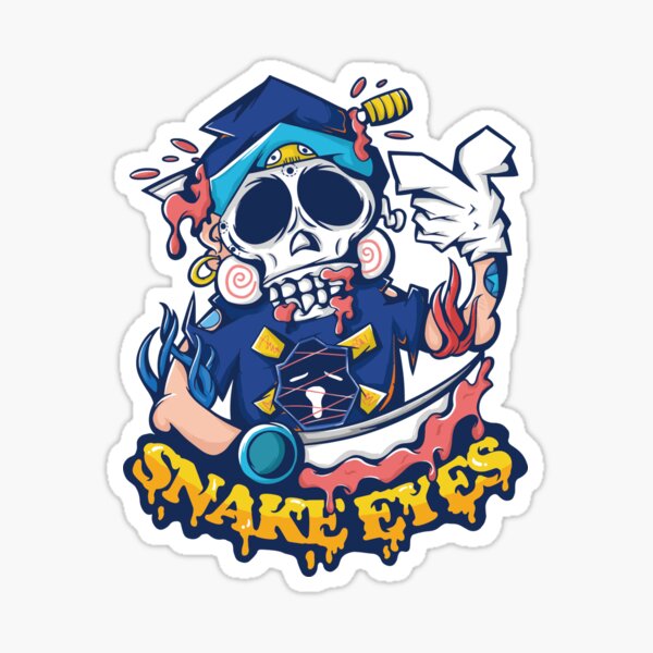 "snake eyes" Sticker for Sale by Octagon15 | Redbubble