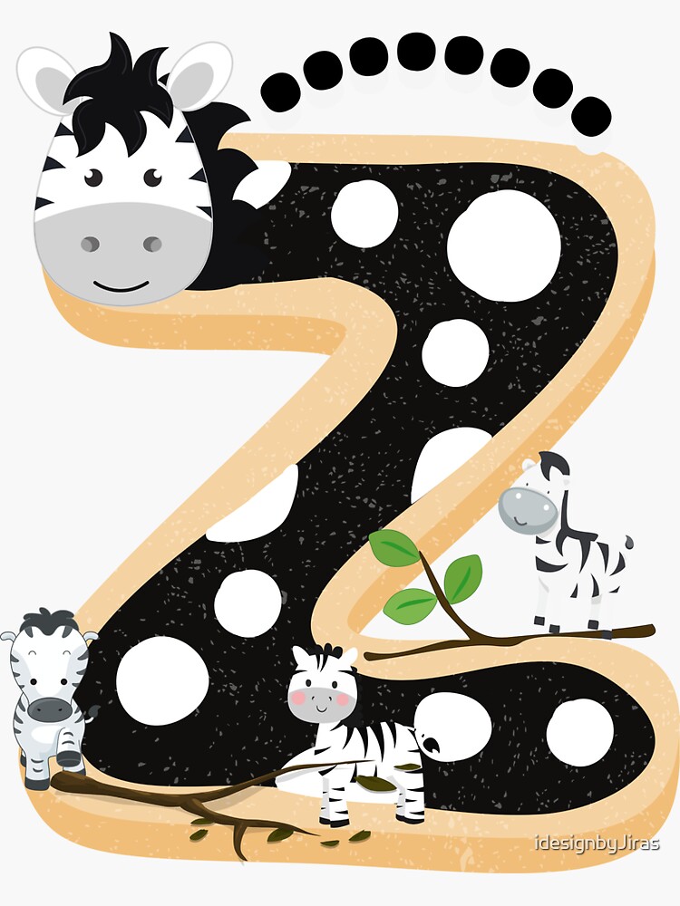 "Z - Name your own name " Sticker for Sale by idesignbyJiras | Redbubble