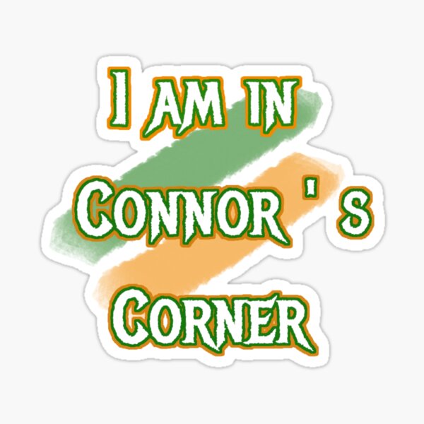 "Conor McGregor corner" Sticker by Colandia | Redbubble