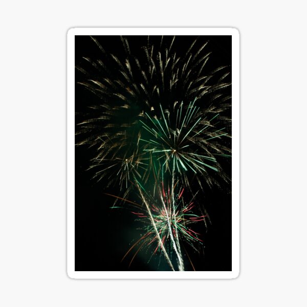 "4th of July Fireworks" Sticker for Sale by RushGalleries | Redbubble