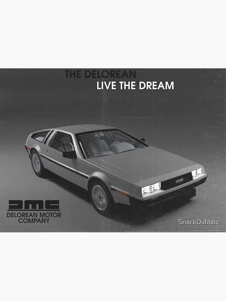 "80s DeLorean advertisement " Poster for Sale by SnackDubbbz | Redbubble