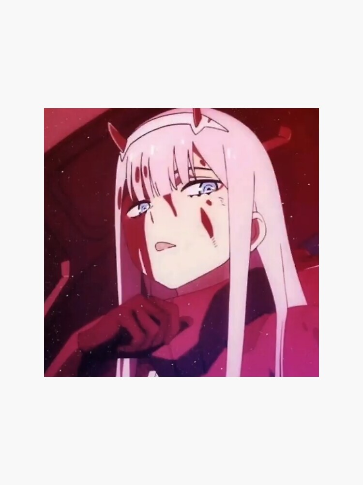 "zero two " Sticker for Sale by FireBro | Redbubble