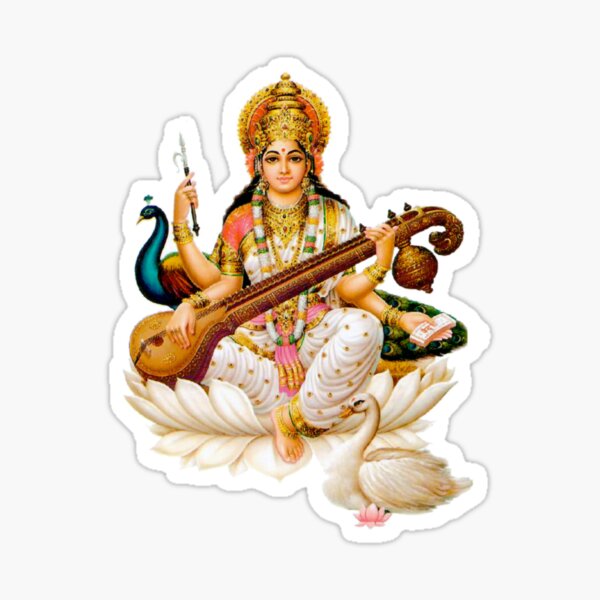 "Goddess Saraswati" Sticker by Onodera | Redbubble