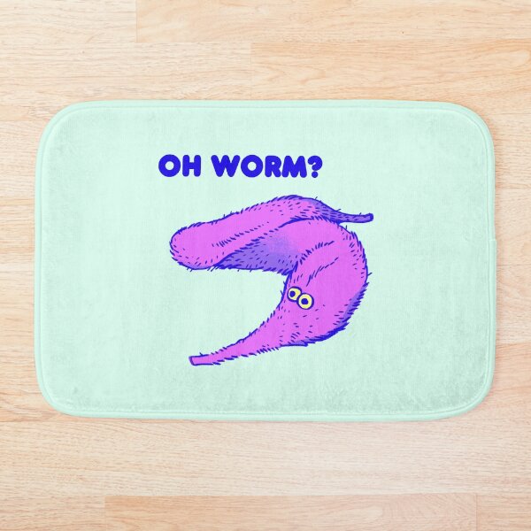 "Ich zeichne süße neonpinke Fuzzy-Würmer an einer Schnur / oh Wurm Meme ...