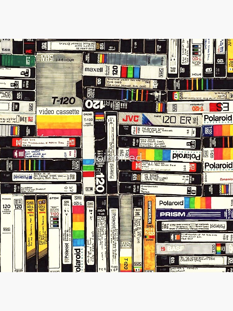"VHS cassette" Sticker by joinofred | Redbubble