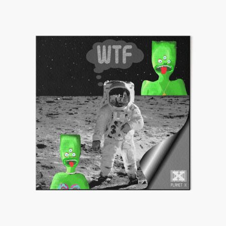 "Spaceman Alien Space Moon Landing Memes" Art Board Print for Sale by ...