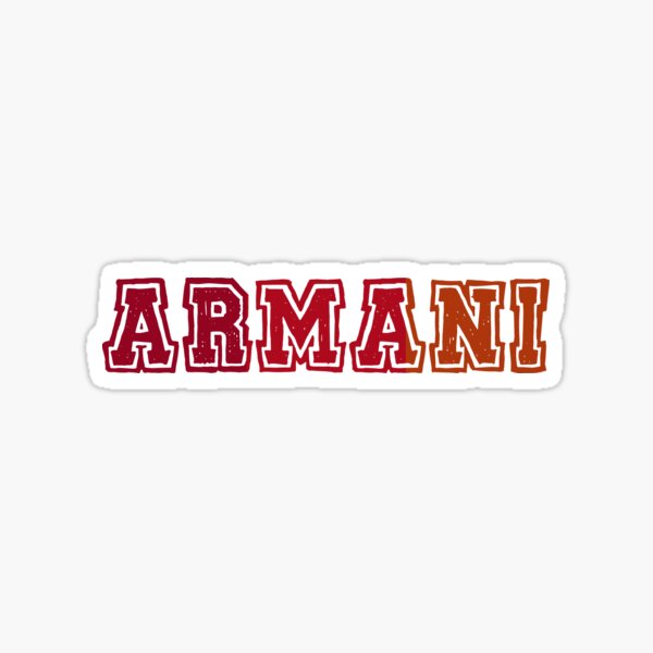 Sticker: Armani | Redbubble