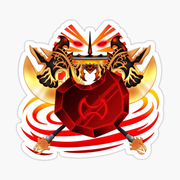 "Warrior Job Stone Art" Sticker for Sale by Night-Artist | Redbubble