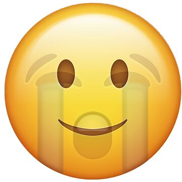 "smiled but cry inside" Sticker for Sale by venus-ian | Redbubble