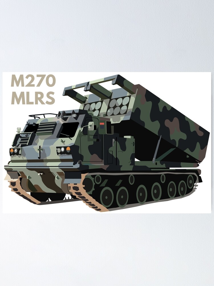 "M270 Multiple Launch Rocket System (MLRS)" Poster for Sale by ...