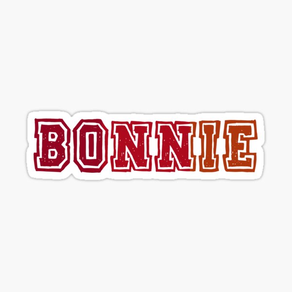 "BONNIE" Sticker by ruviogevio | Redbubble