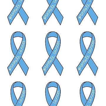 "Prostate cancer awareness ribbons" Sticker for Sale by StickinTogether ...