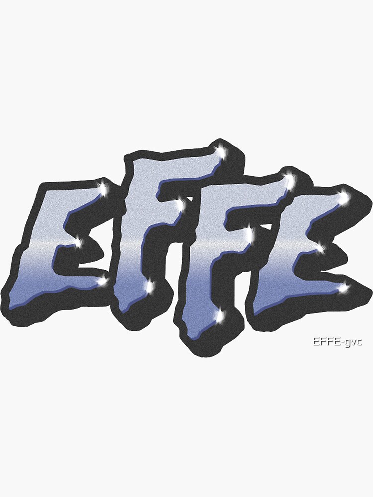 "effe logo" Sticker by EFFE-gvc | Redbubble
