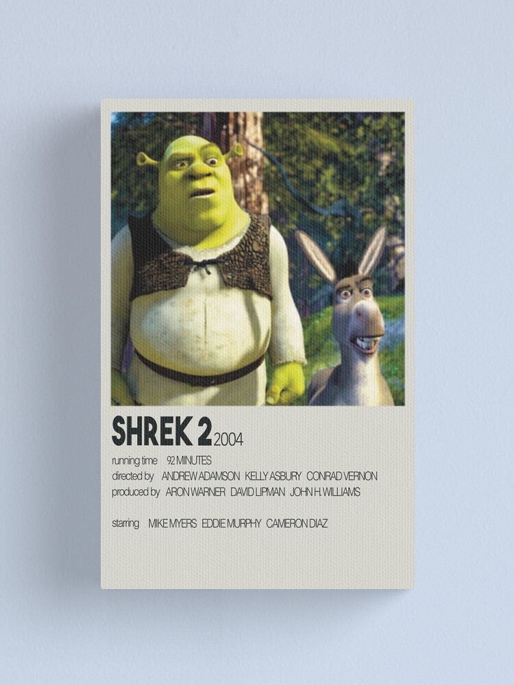"Shrek 2 2004- Movie Poster" Canvas Print by AndreaDesignsCA | Redbubble