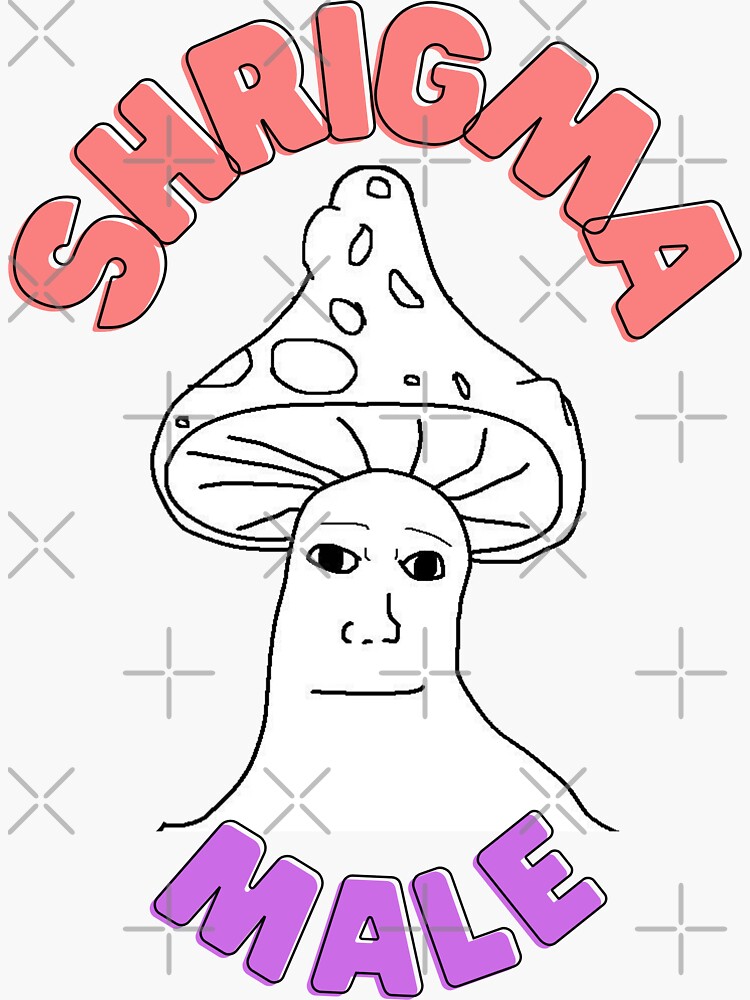 "Shrigma Male" Sticker for Sale by Ominomino | Redbubble