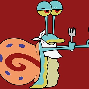 "Hungry Gary the Snail" Sticker for Sale by Margarita Krasutska | Redbubble