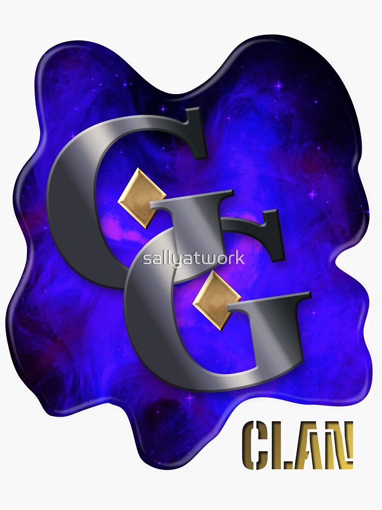 "GG Clan Logo" Sticker by sallyatwork | Redbubble