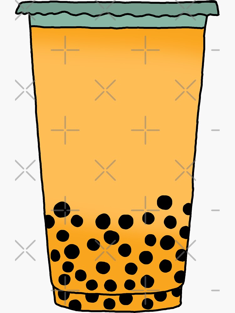 "Mango Boba" Sticker for Sale by MintyCocoa | Redbubble