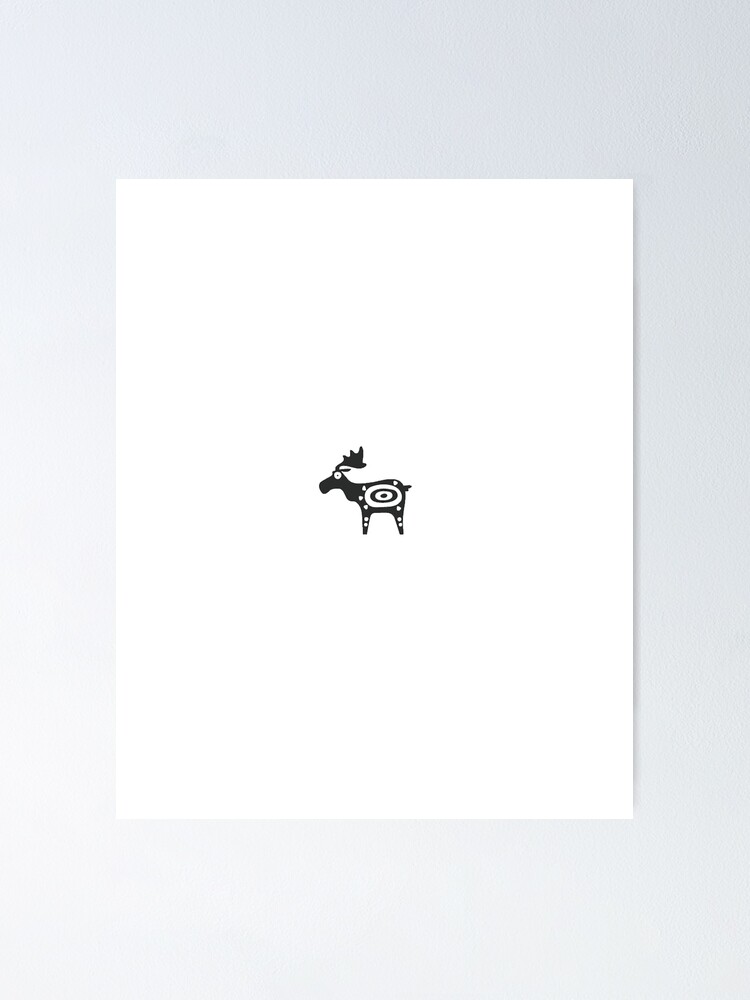 "Hypnotic moose" Poster by RankiaO | Redbubble
