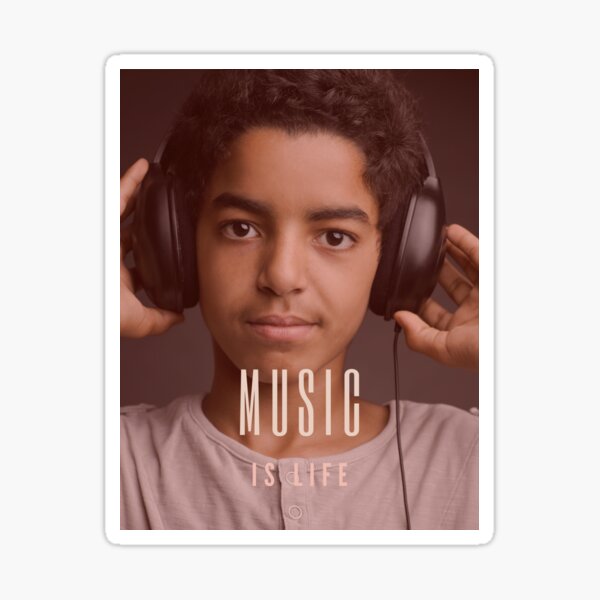 "Music is Life" Sticker for Sale by Ilanstyle | Redbubble