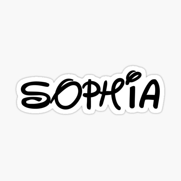 "Sophia" Sticker by goadesignok | Redbubble