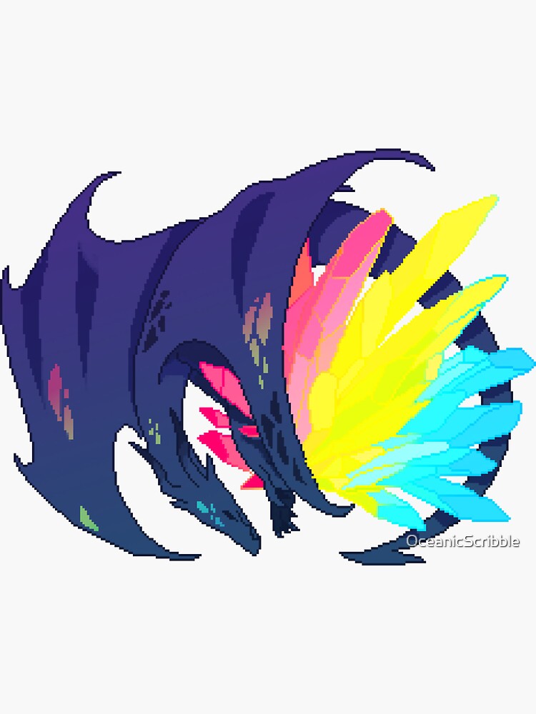 "Copy of Pansexual Flag LGBT Pride Dragon (Remastered)" Sticker for ...