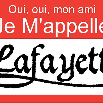 "Lafayette Name Tag" Sticker for Sale by Kirby Toshi | Redbubble