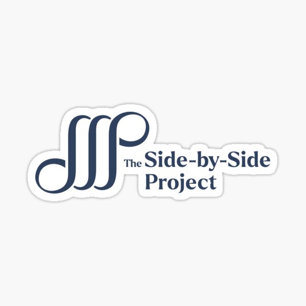 "The Side-By-Side Project Logo" Sticker for Sale by kippbrewer | Redbubble